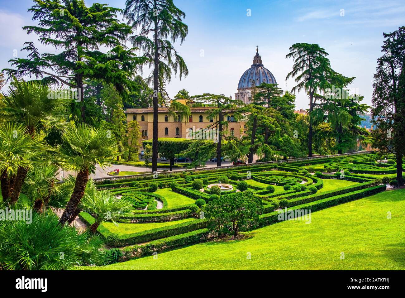 Rome, Vatican City / Italy - 2019/06/15: Panoramic view of St. Peter’s ...