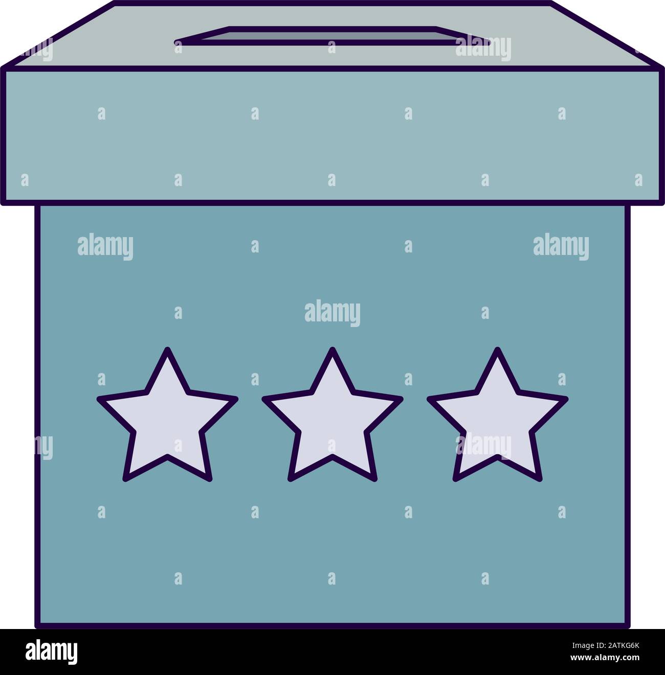 Vote box design, President election government campaign voting ...