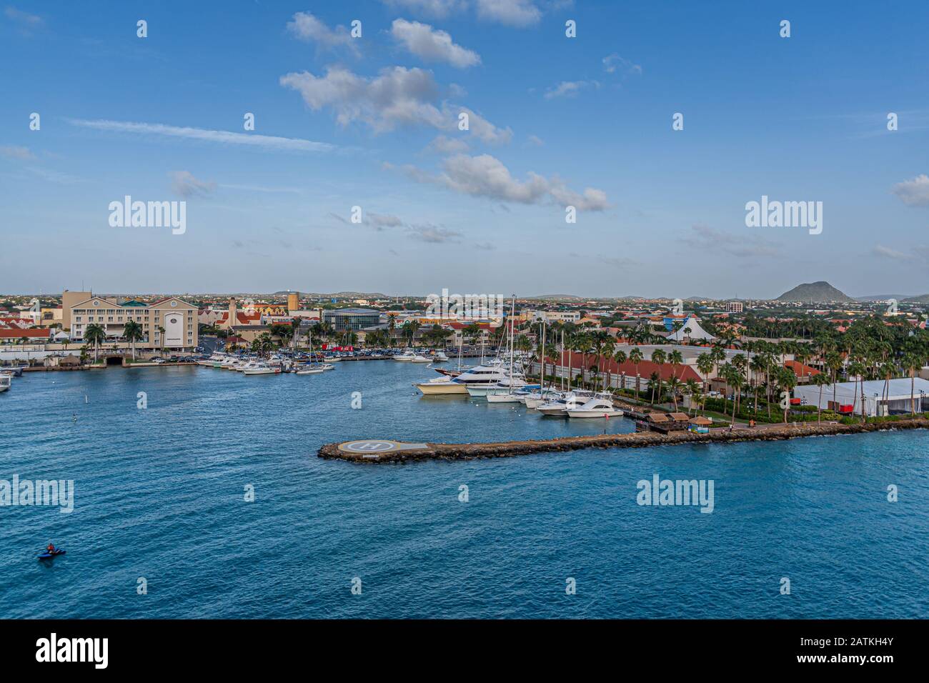 Aruba boat dock into the sea hi-res stock photography and images - Alamy