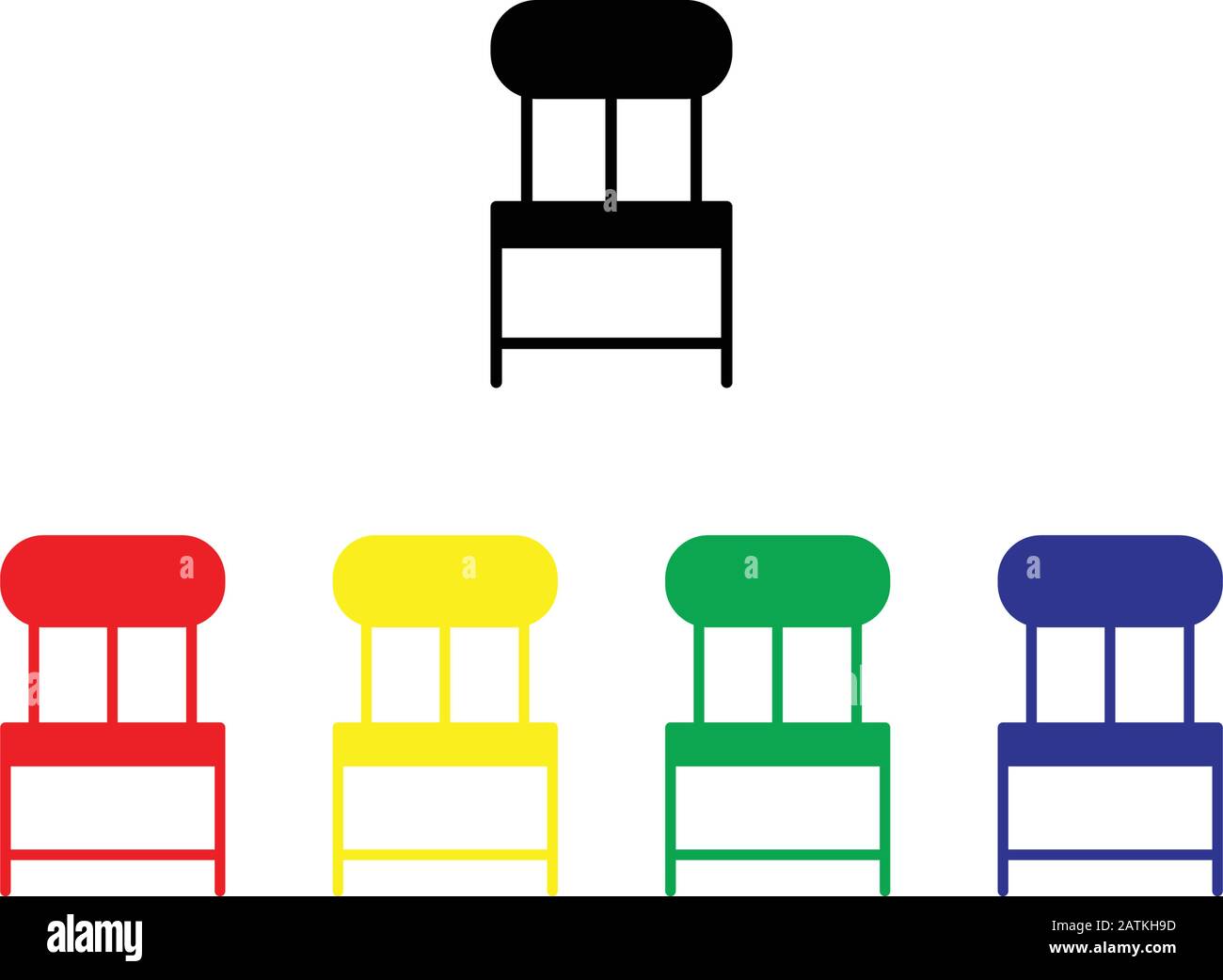 Classic garden seat Stock Vector Images - Alamy