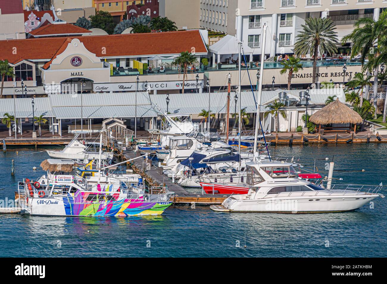 Marina at Aruba Mall Stock Photo - Alamy