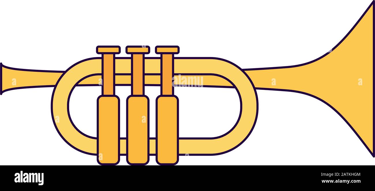 Trumpet instrument design, Music sound melody song musical art and ...