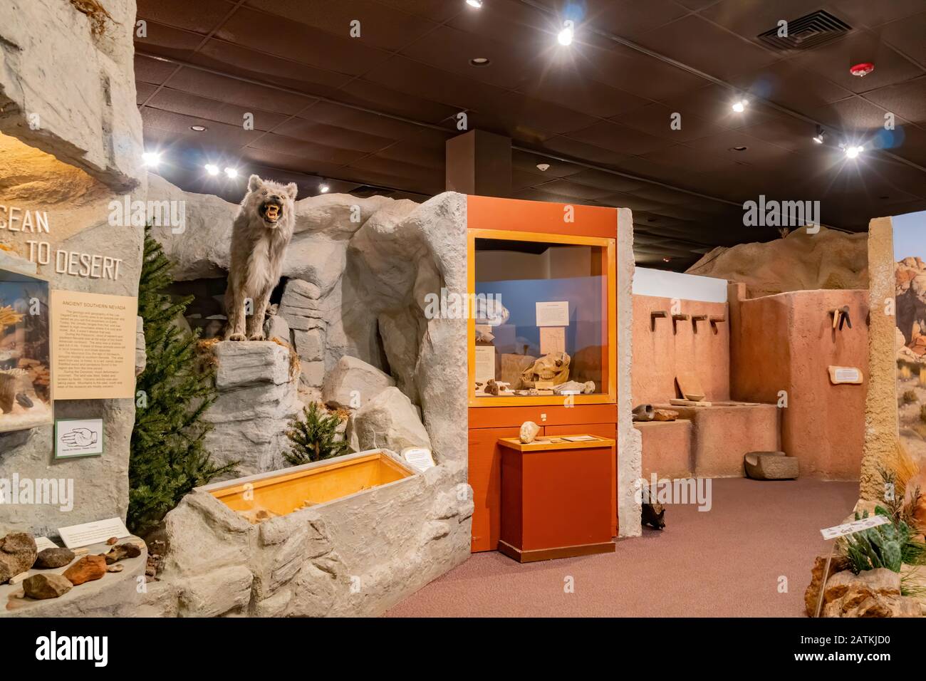 Henderson, JAN 7: Interior view of the Clark County Museum on JAN 7 ...