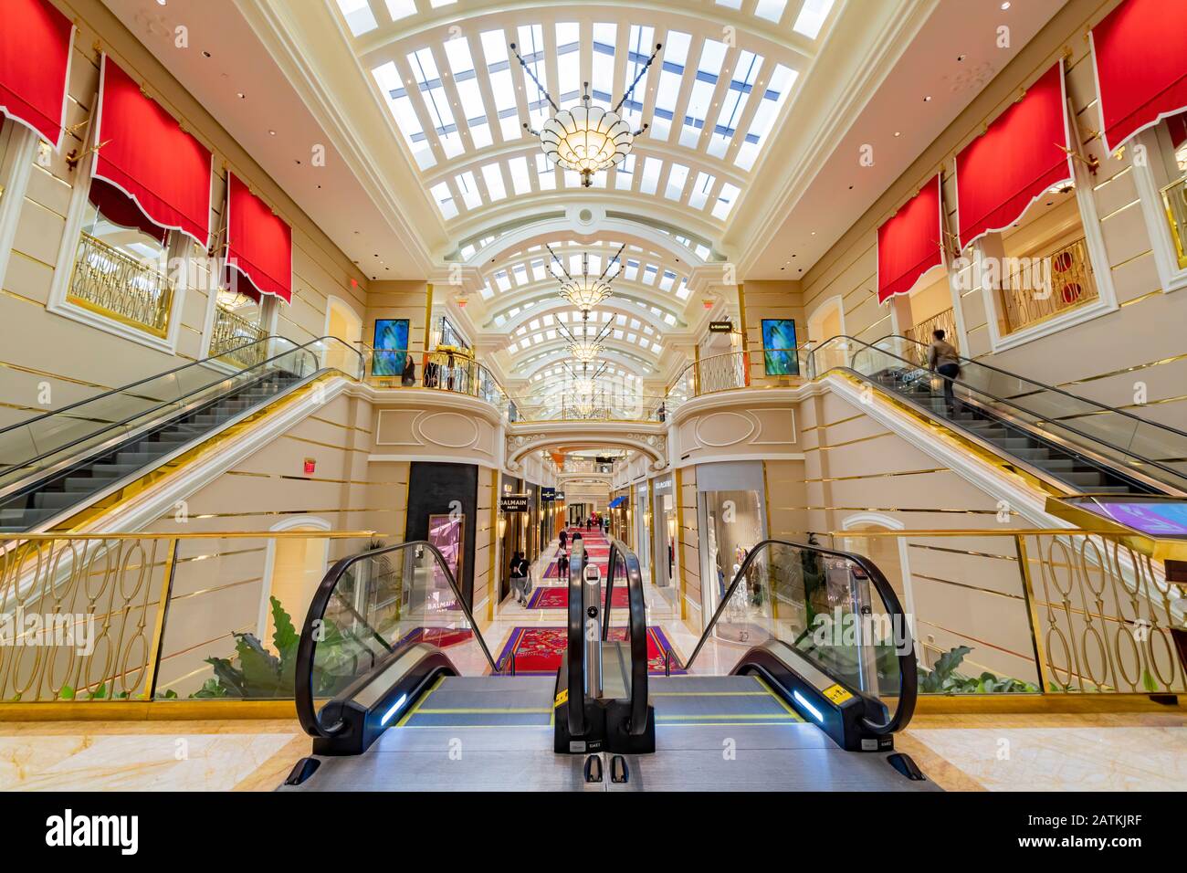 Las Vegas, Jan 10: Interior view of the Wynn Plaza Shops on JAN 10 ...