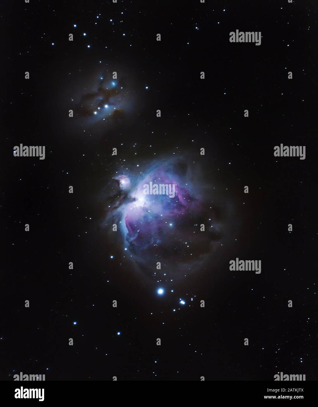 Great Orion and Running Man nebulae stacking of multiple exposures ...