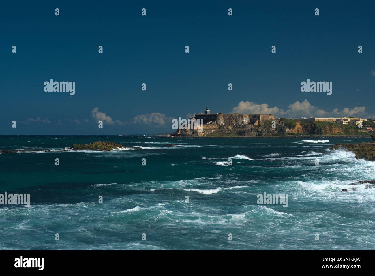 Puerto Rico Scenic Coast, Isla de Cabras Stock Photo - Alamy