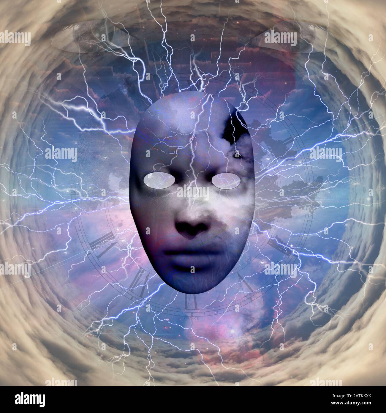 Gods Face In The Clouds