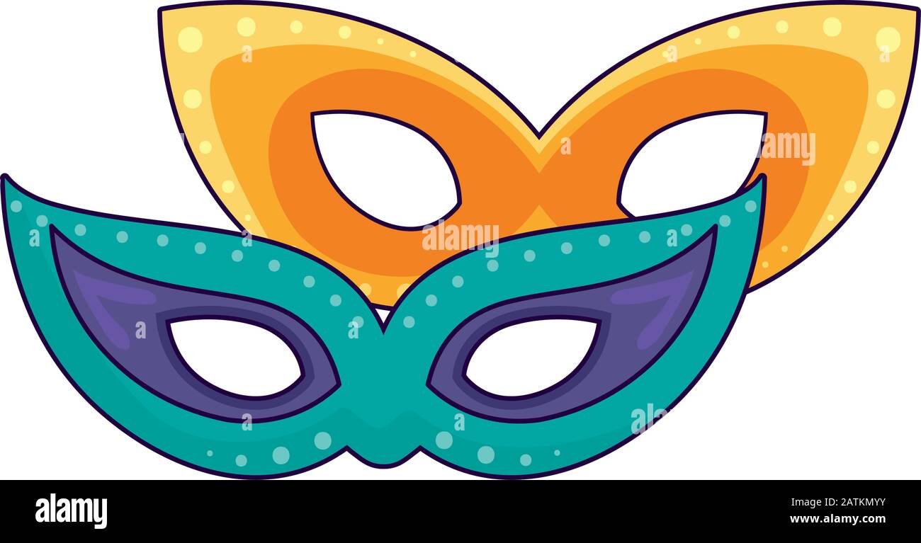 Masks design, Party celebration event happy birthday holiday surprise ...