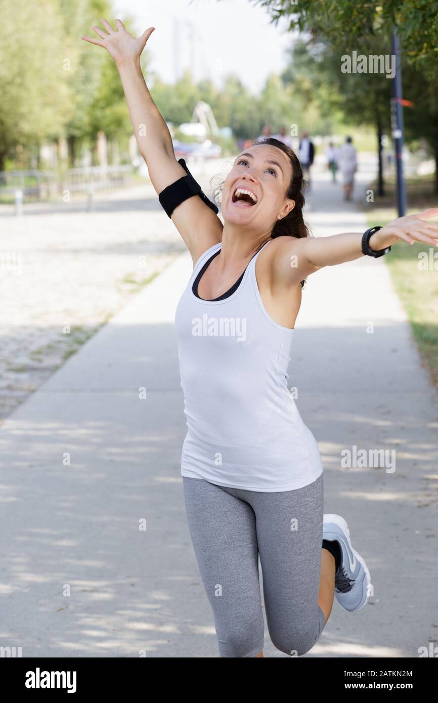 Leaping with joy hi-res stock photography and images - Alamy