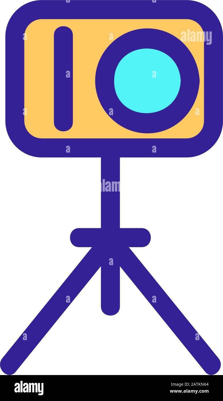 Shadow camera on tripod Cut Out Stock Images & Pictures - Alamy