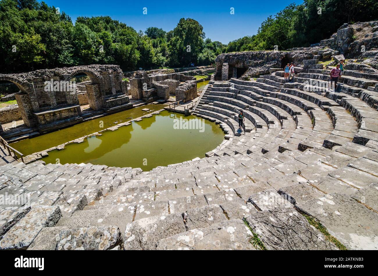 Old amphitheater in Butrint in Albania, Europe Stock Photo - Alamy