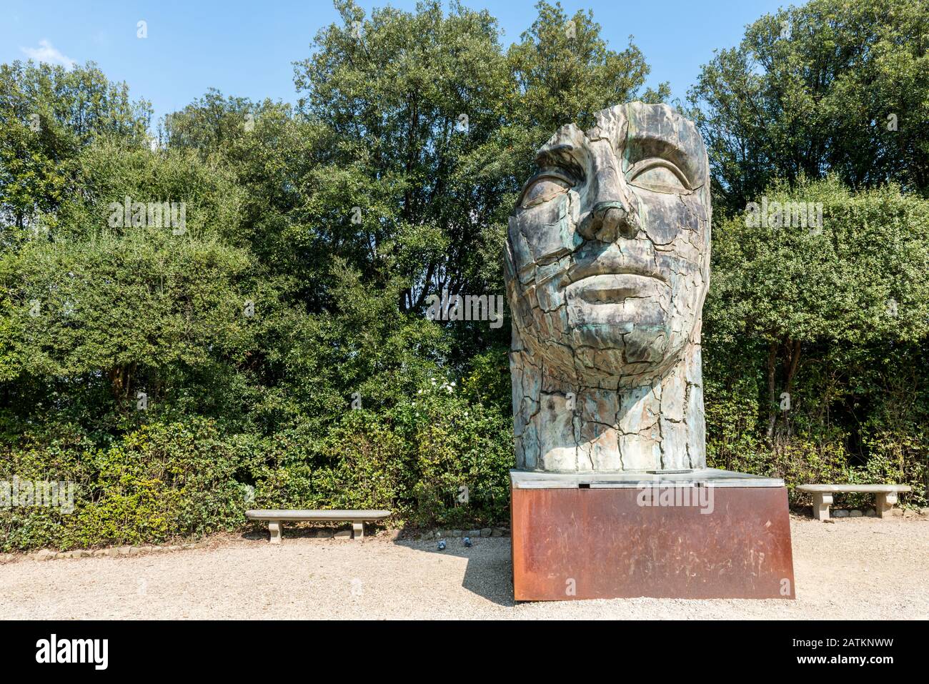 FLORENCE, ITALY - 26, MARCH, 2016: Horizontal picture of human face ...
