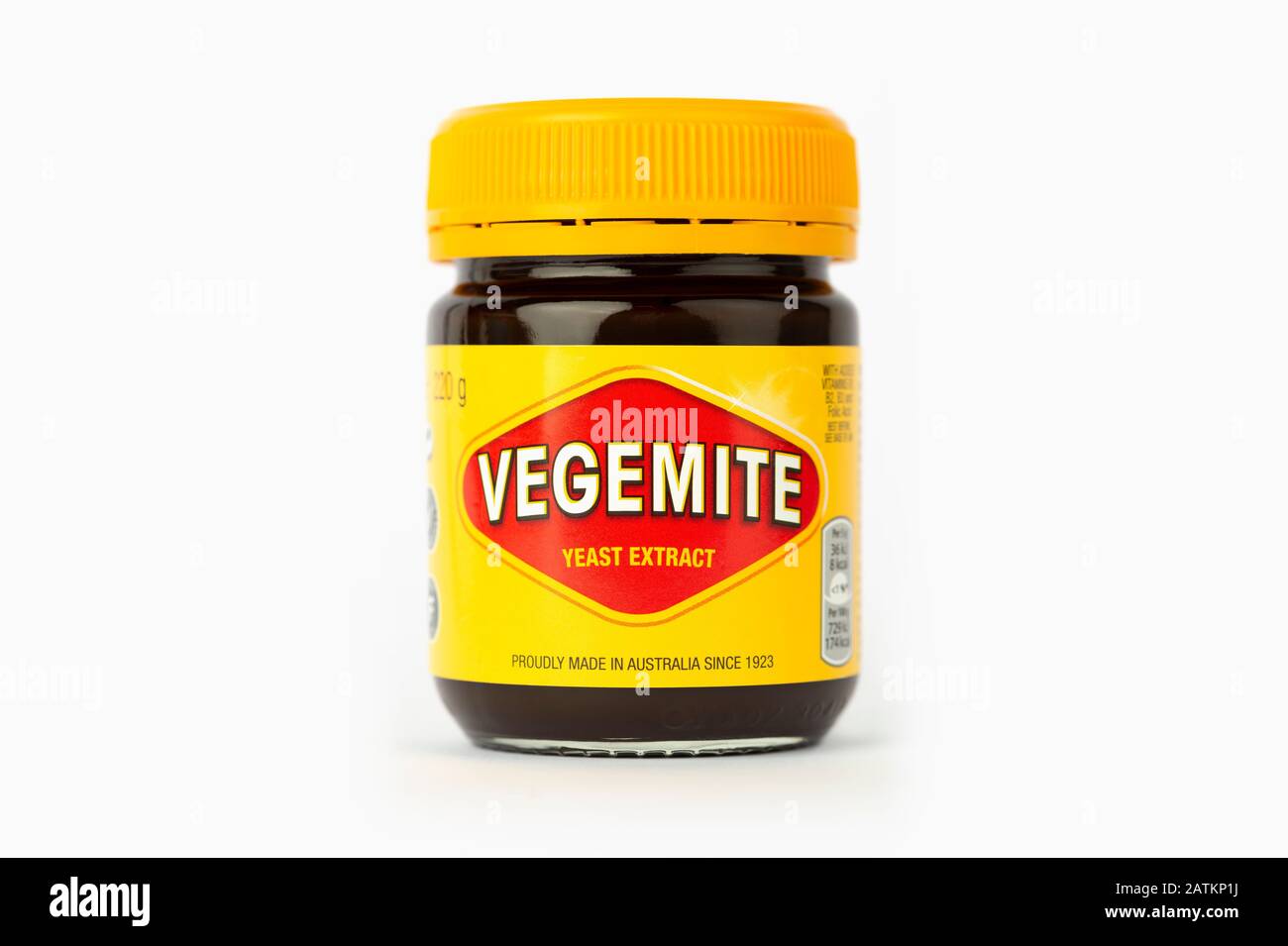A jar of Vegemite shot on a white background Stock Photo - Alamy