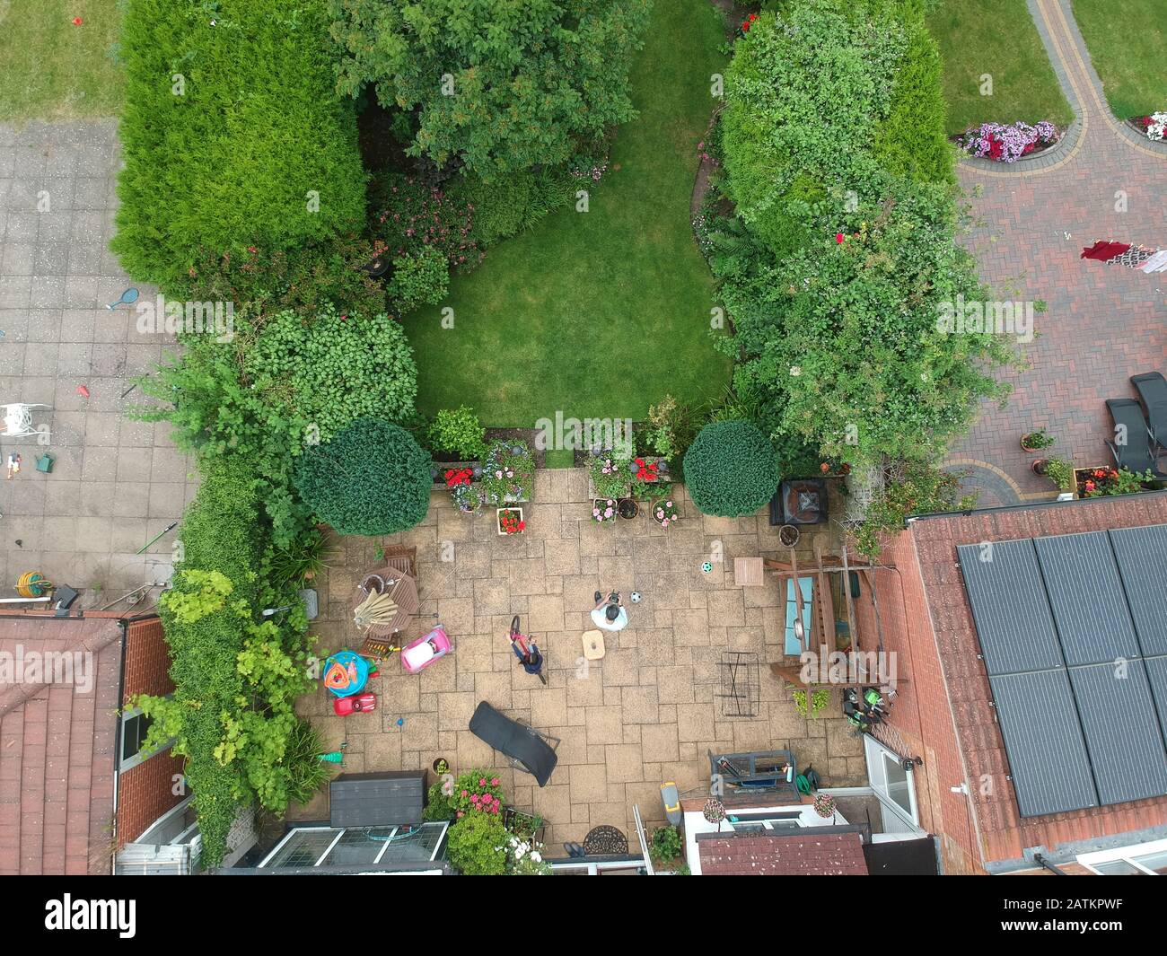 Hall green Gardens Stock Photo - Alamy