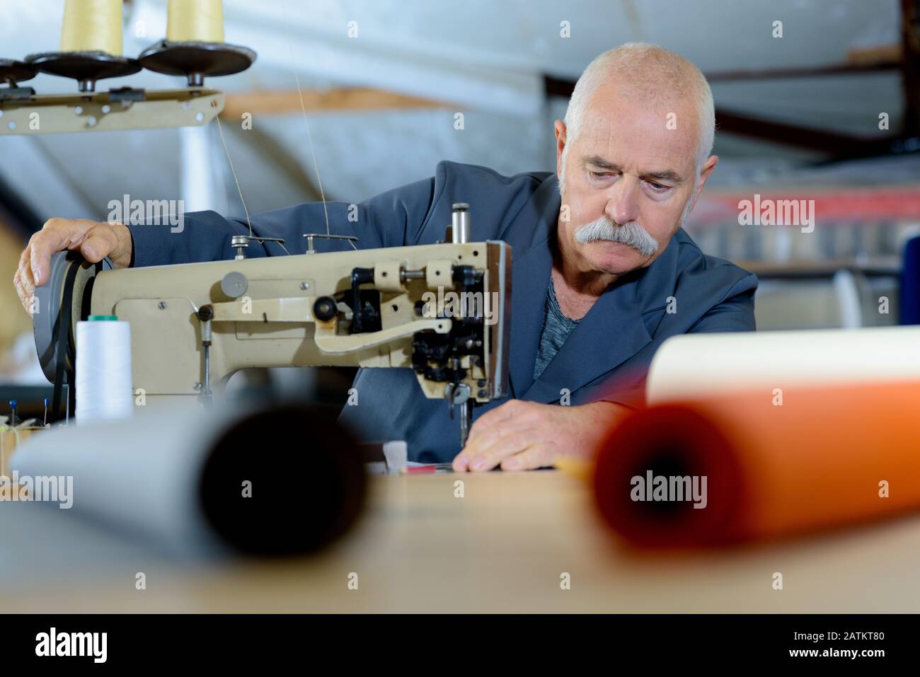 Worker checking factory warehouse inspecting hi-res stock photography ...