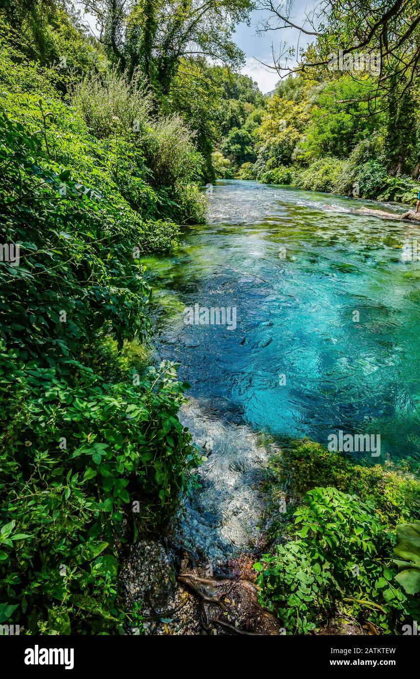 Blue Eye - Syri i Kalter - source with crystal clear water in Albania ...