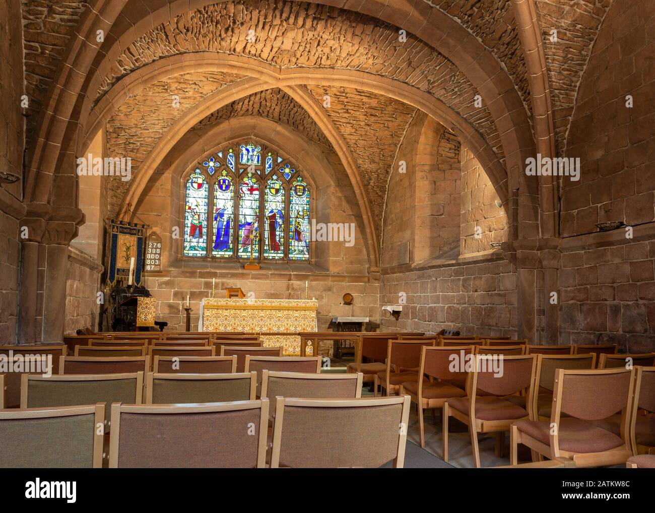 Chapter house, 12th century part of Birkenhead Priory Stock Photo - Alamy
