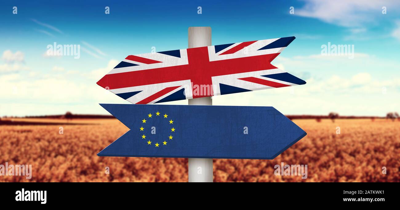 Vote for United Kingdom exit concept Stock Photo - Alamy