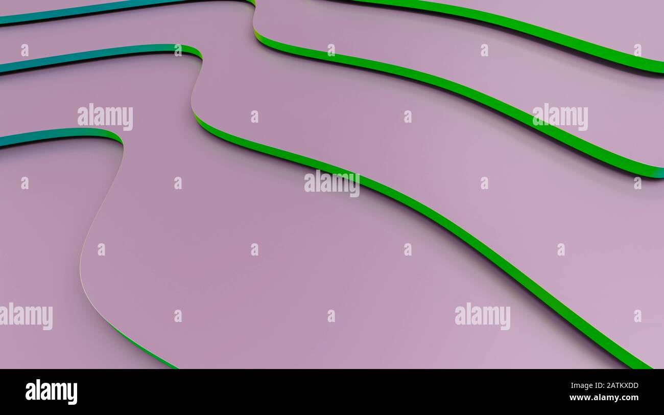 abstract violet and green colourful paper like structure with fading ...