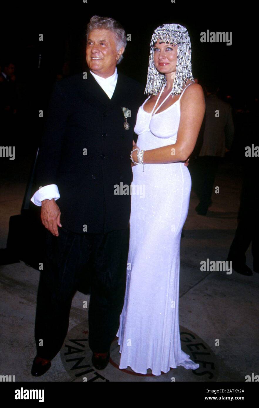 Los Angeles. Tony Curtis and his Wife at the Vanity Fair Party after ...