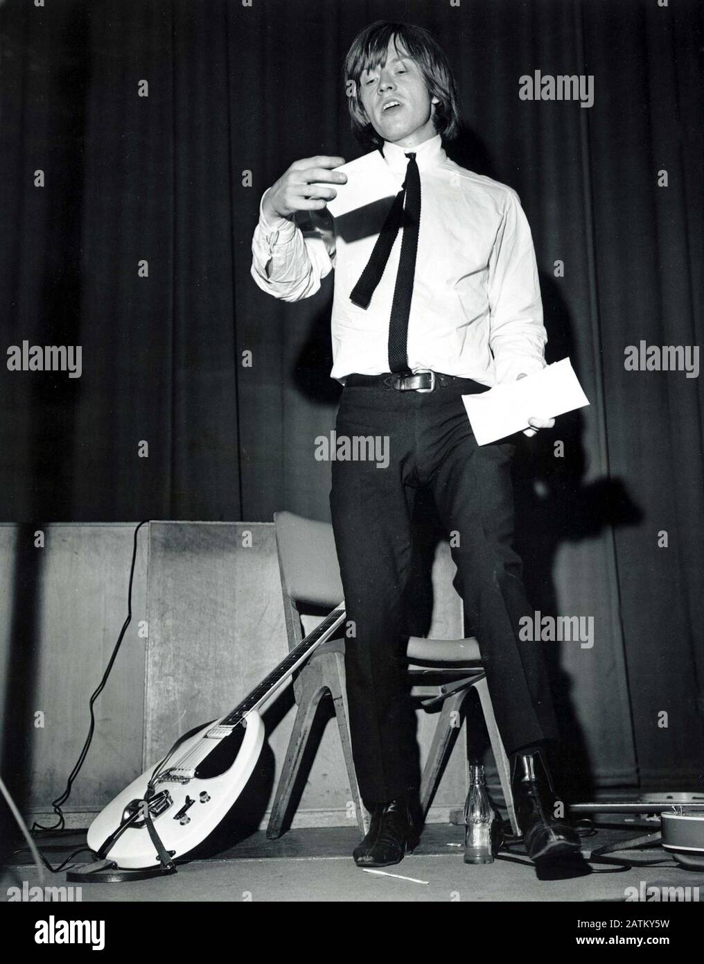 London.UK. LIBRARY. Brian Jones reads a fan letter. Rolling Stones ...