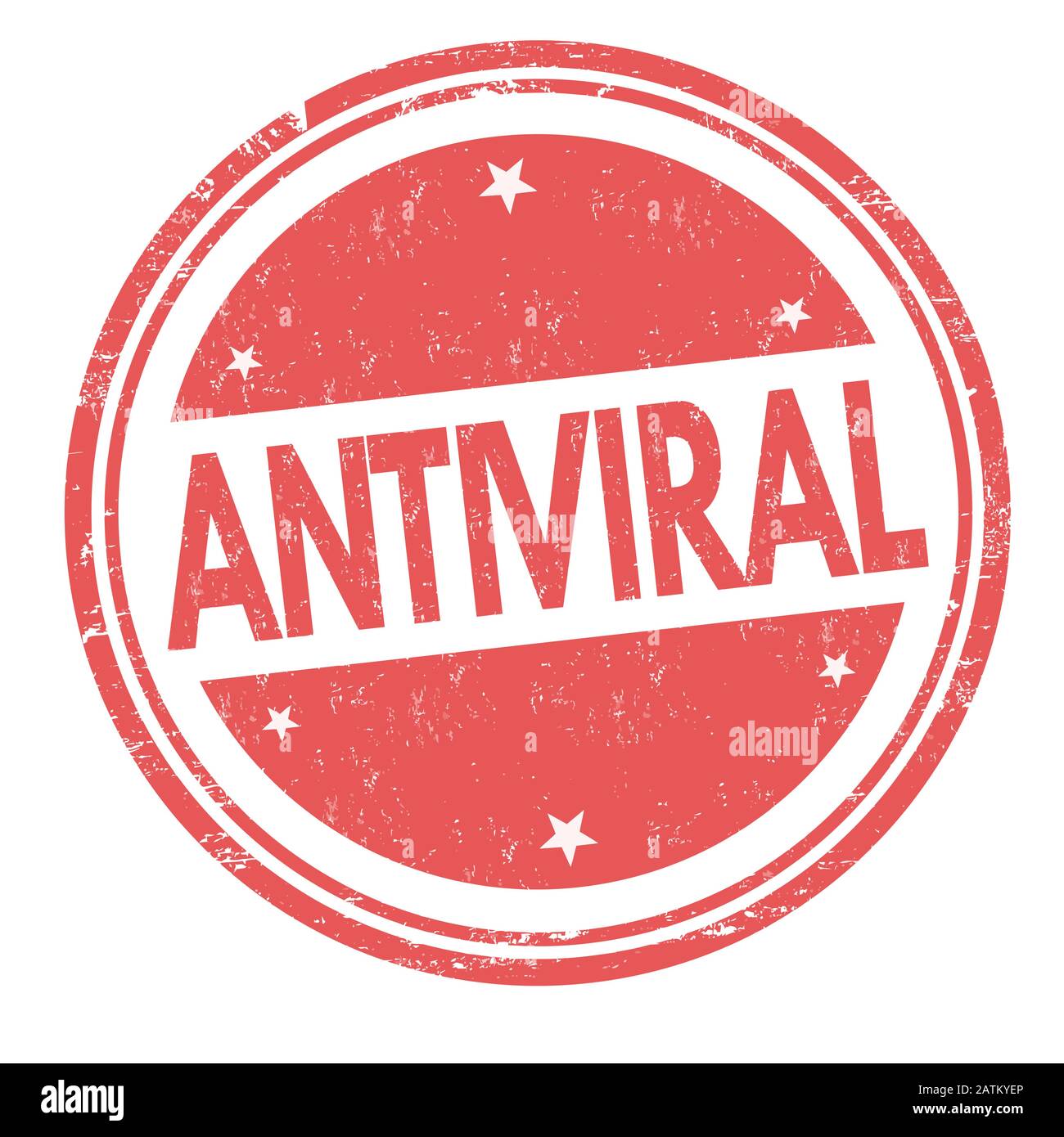 Antiviral sign or stamp on white background, vector illustration Stock ...