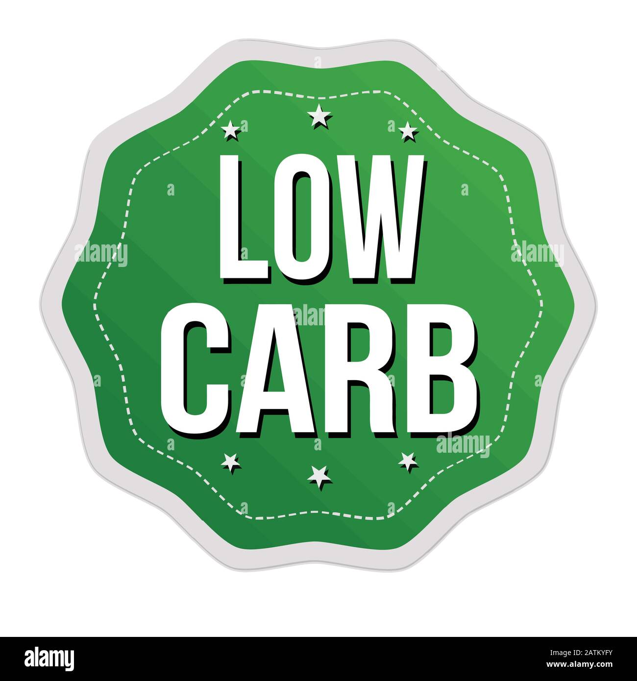 Low carb label or sticker on white background, vector illustration ...