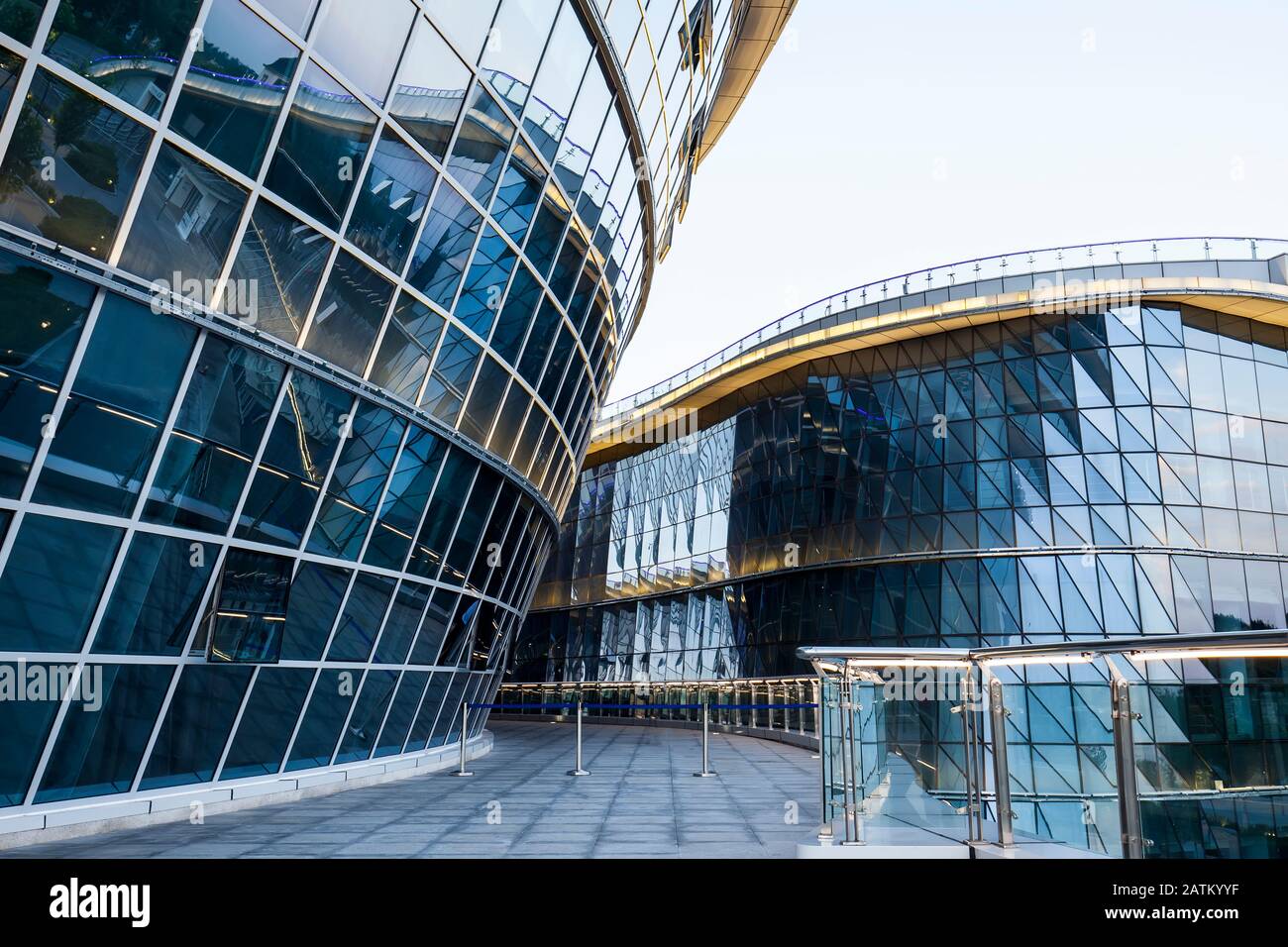 Modern architecture glass curtain wall Stock Photo - Alamy