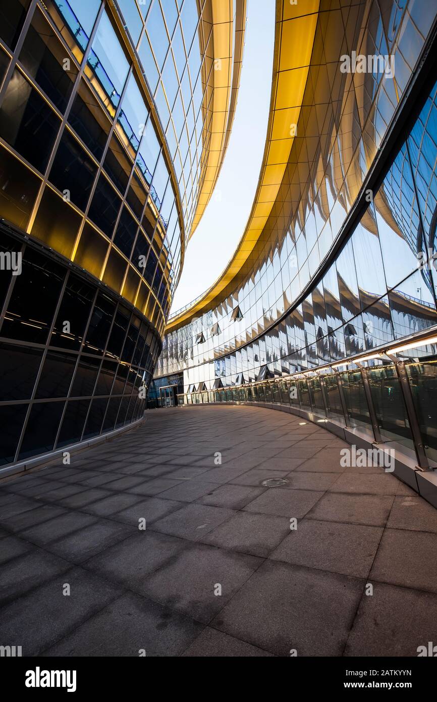 Modern architecture glass curtain wall Stock Photo - Alamy