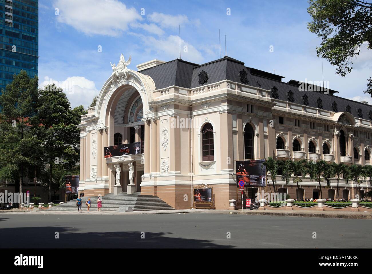 Municipal Theater, Opera House, Colonial Architecture, Ho Chi Minh City ...
