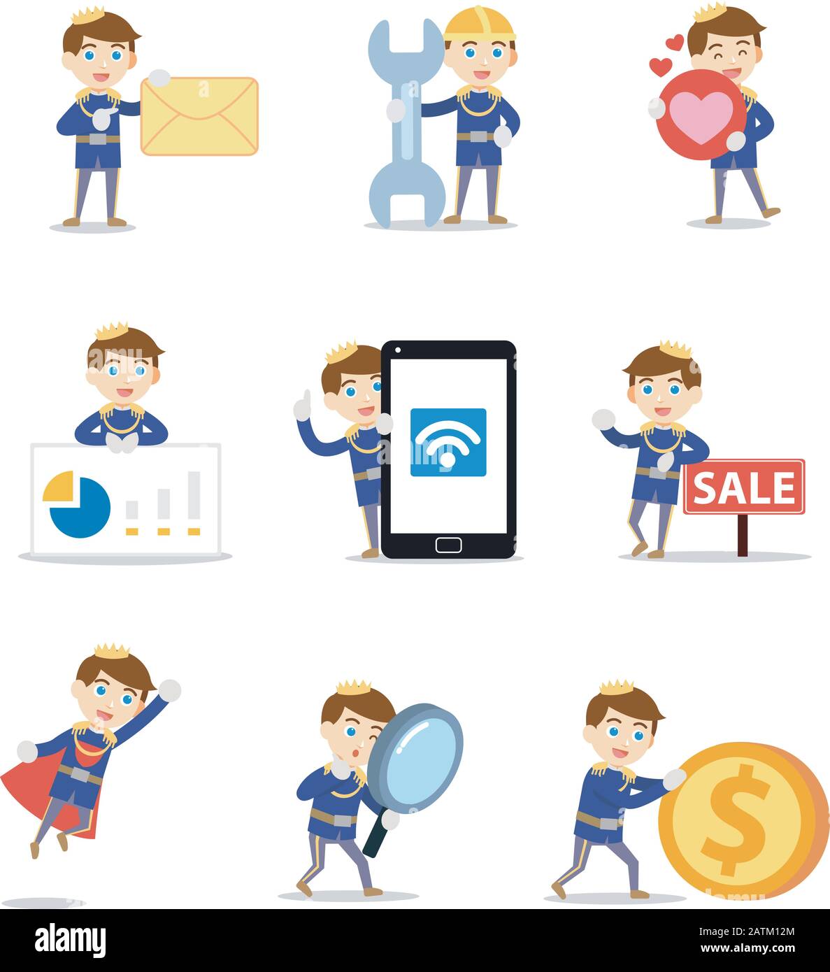 Handsome prince hi-res stock photography and images - Alamy