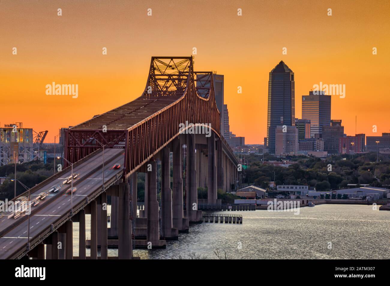Jacksonville Sunset skyline Stock Photo - Alamy
