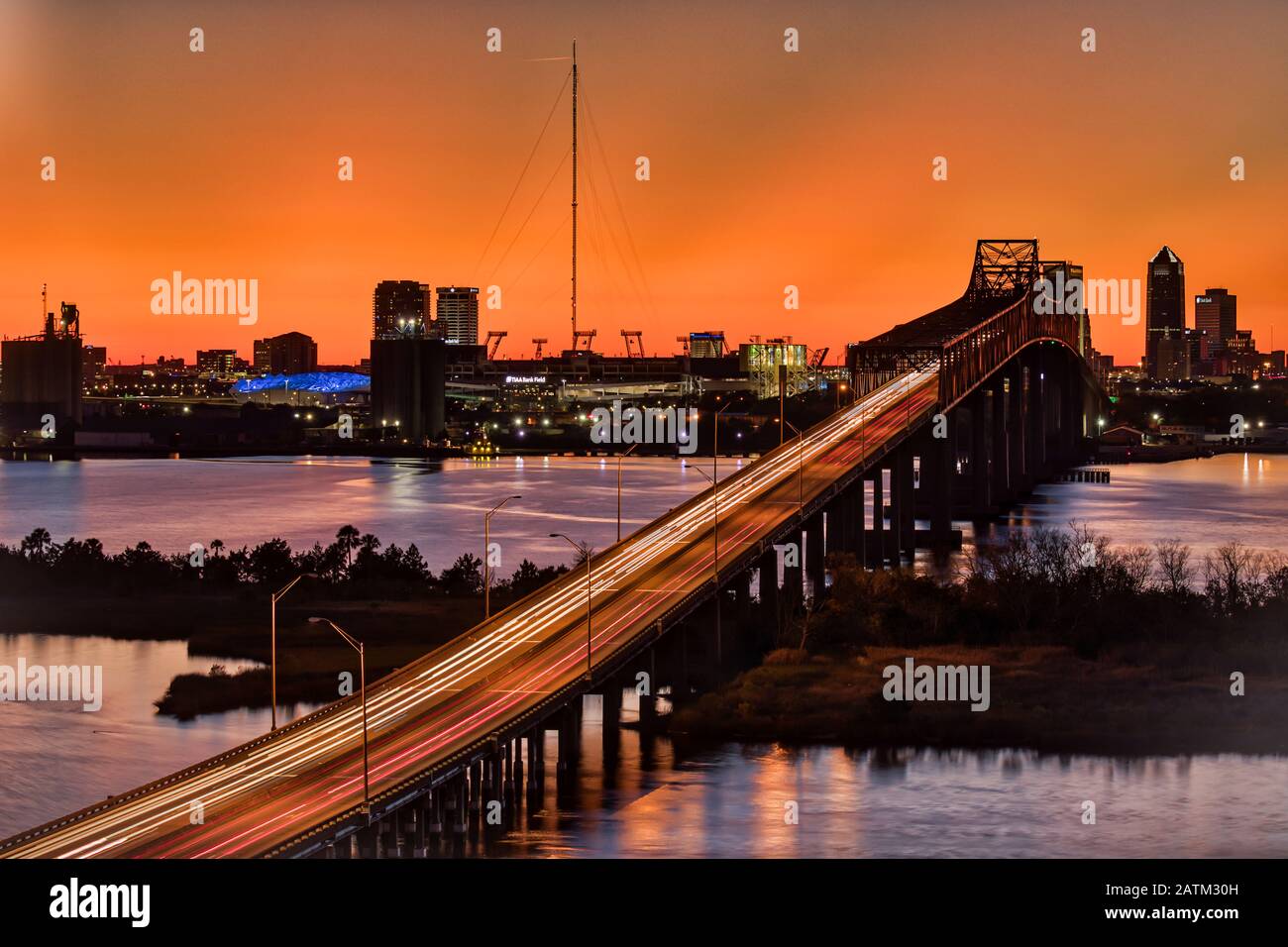 Jacksonville Sunset skyline Stock Photo - Alamy