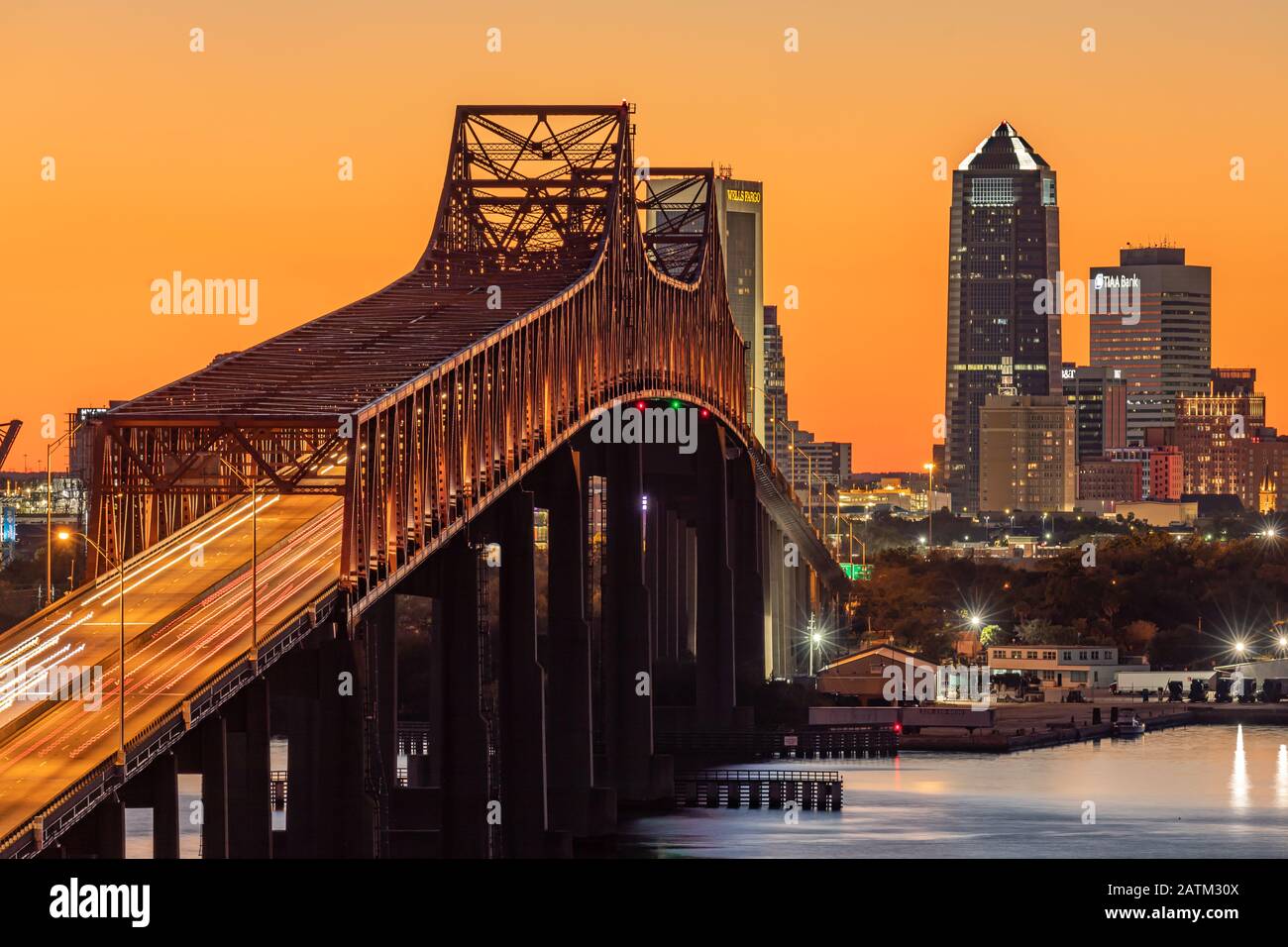 Jacksonville Sunset skyline Stock Photo - Alamy