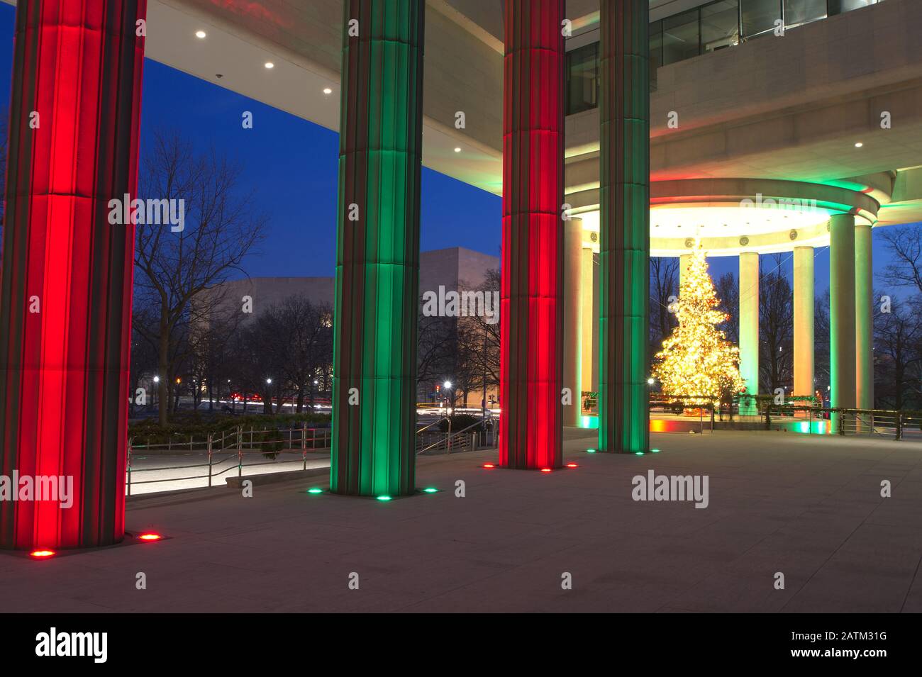 Canadian Embassy in Washington DC decorated during Christmas Stock ...