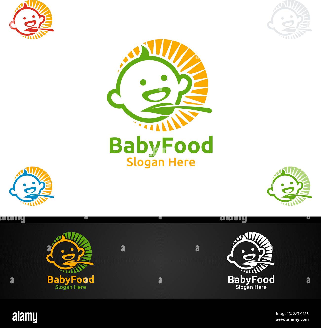 Concept food delivery eco Stock Vector Images - Alamy