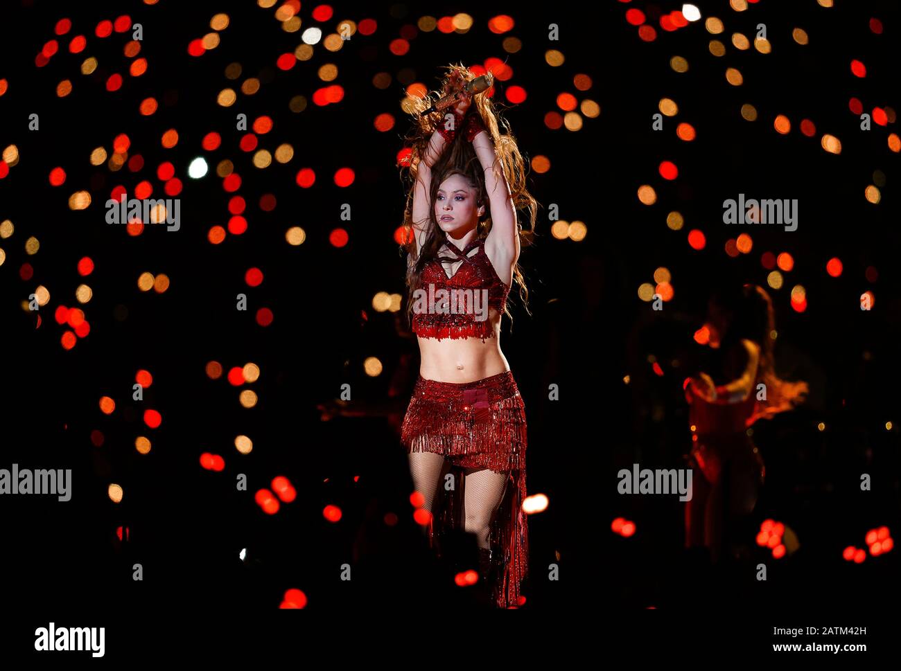 February 2, 2020, Miami Gardens, Florida, USA: Shakira perform at the ...