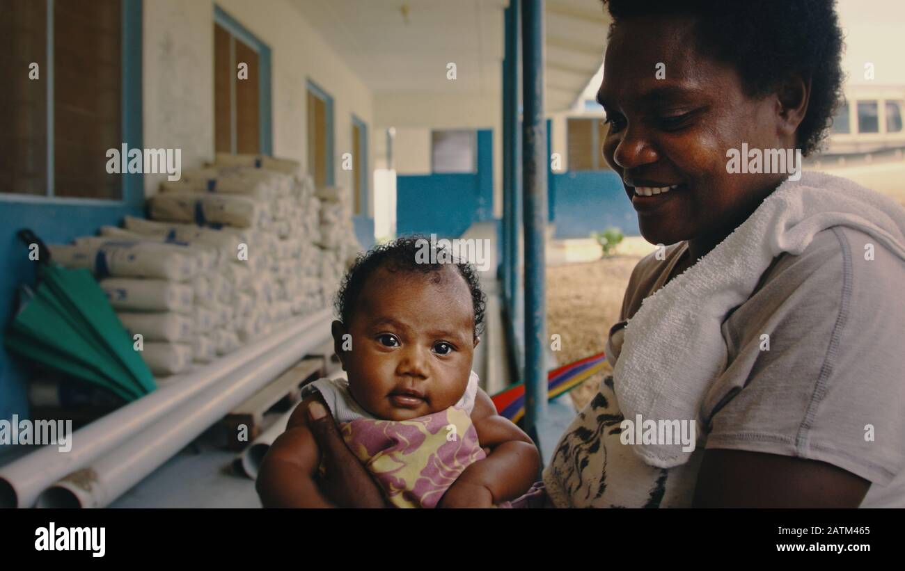 Melsisi, Pentecost Island / Vanuatu - May 10 2019: traditional black ...