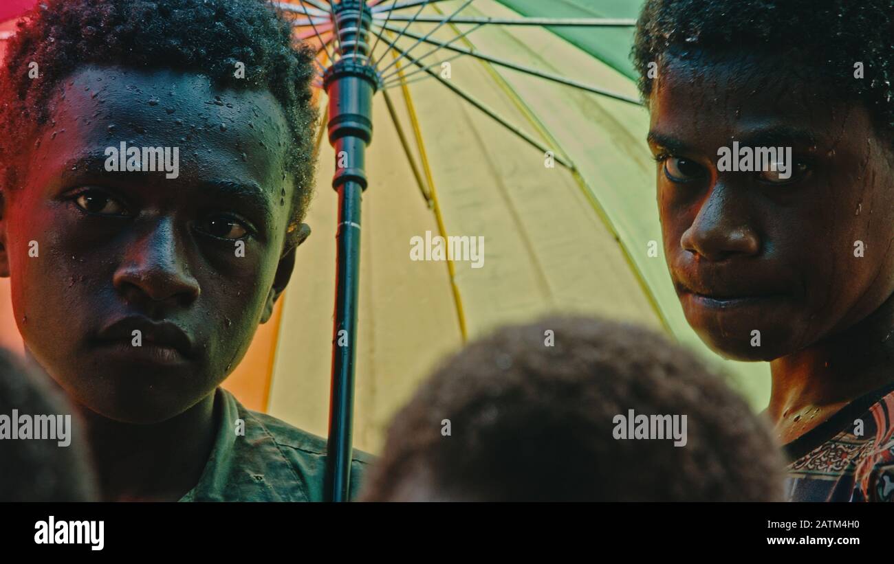 Melsisi, Pentecost Island / Vanuatu - May 10 2019: at a remote village ...