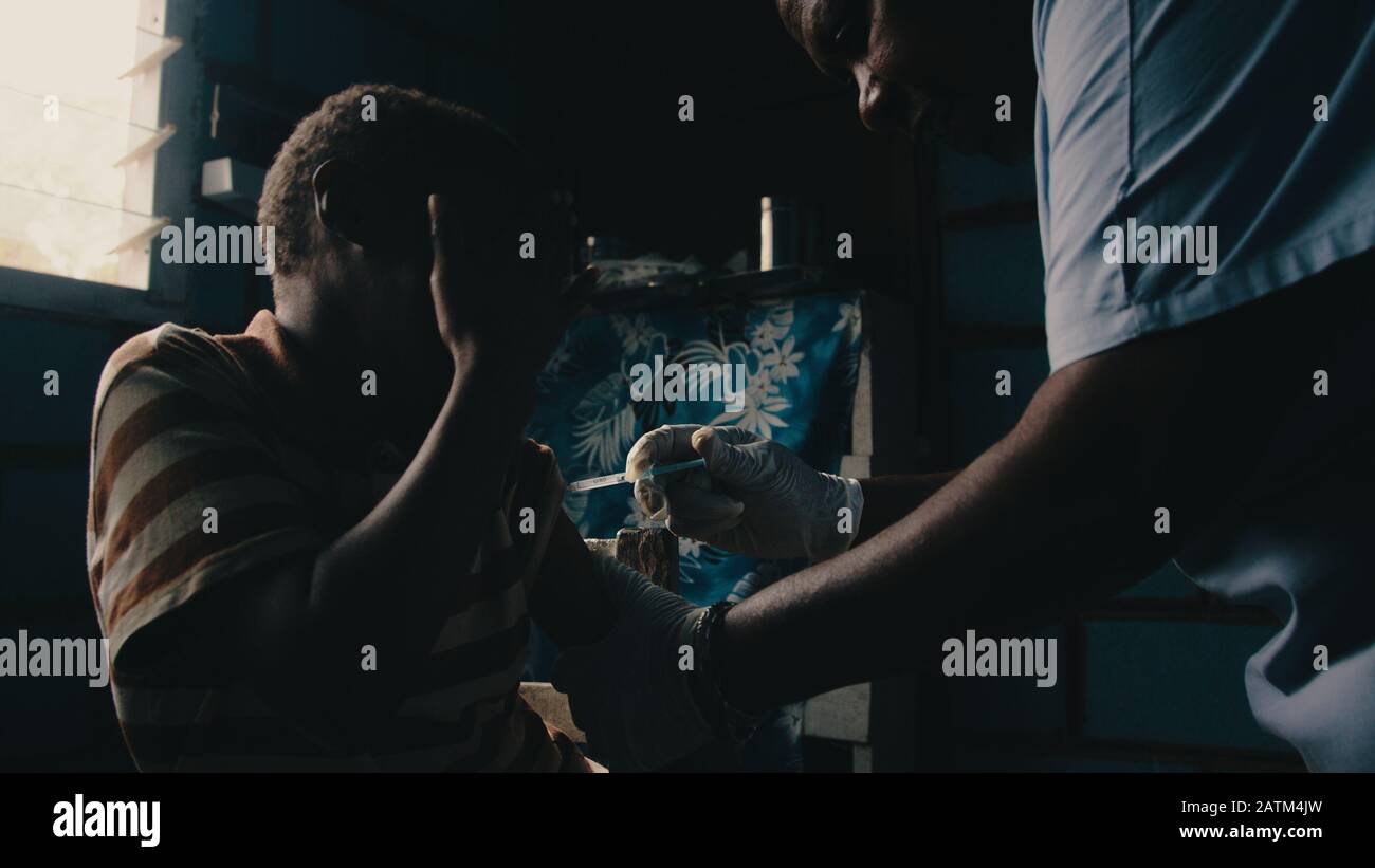 Melsisi, Pentecost Island / Vanuatu - May 10 2019: remote village ...