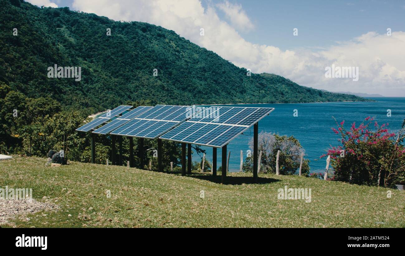 beautiful cinematic landscape of the remote and isolated southern ...