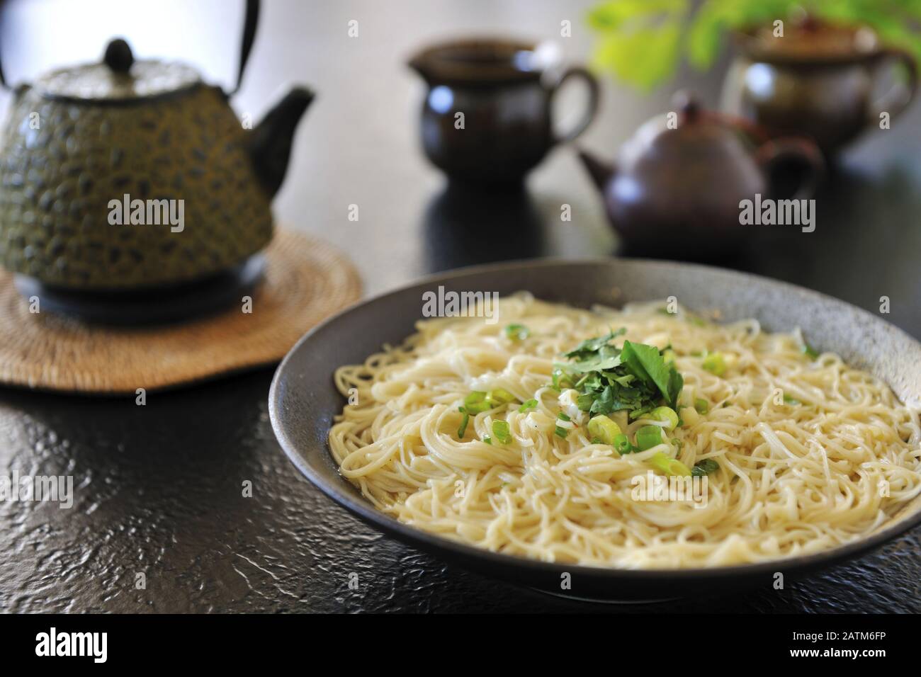 Food portrait of thin noodles Stock Photo - Alamy