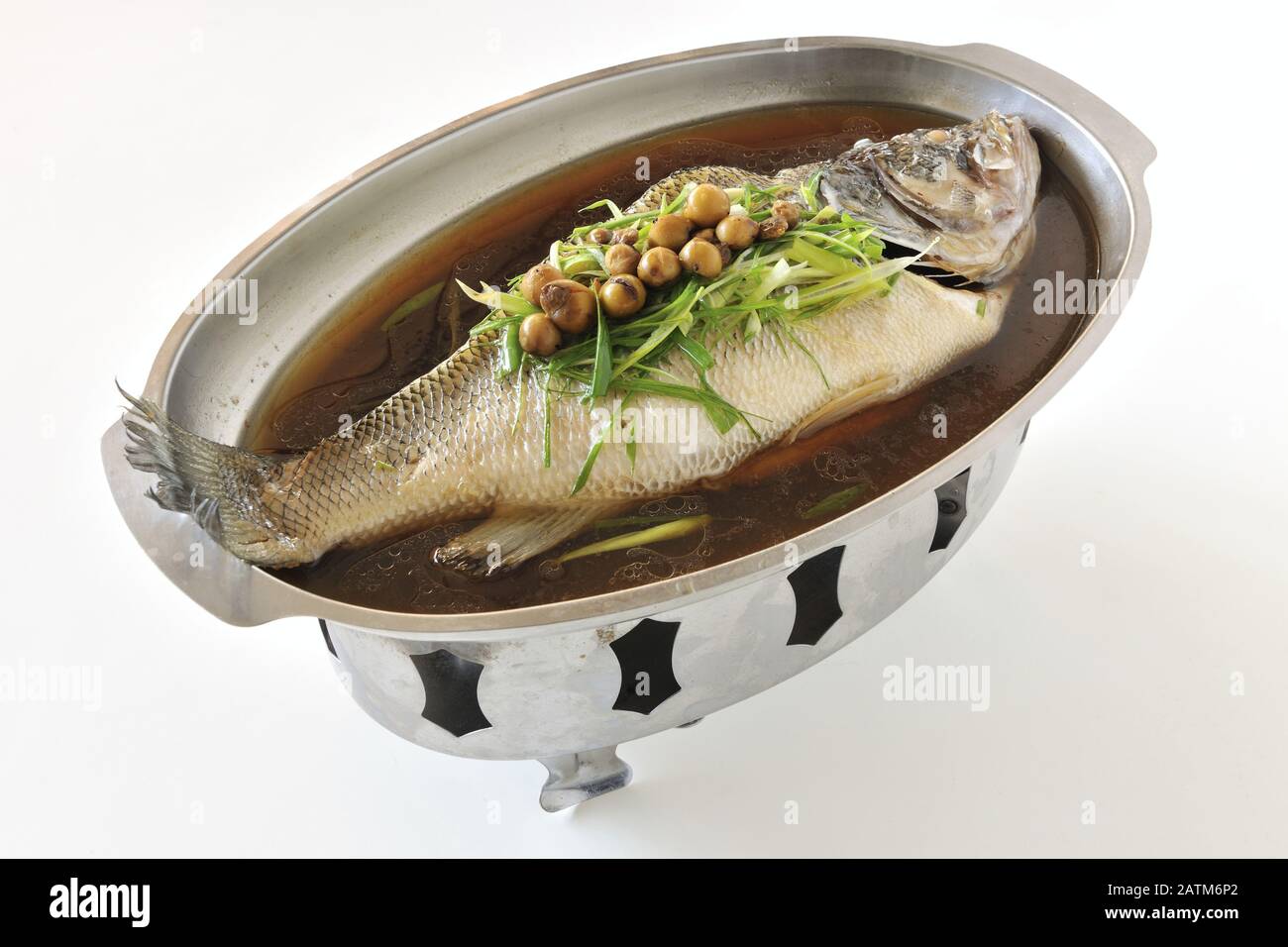 Food portrait of Steamed fish Stock Photo - Alamy