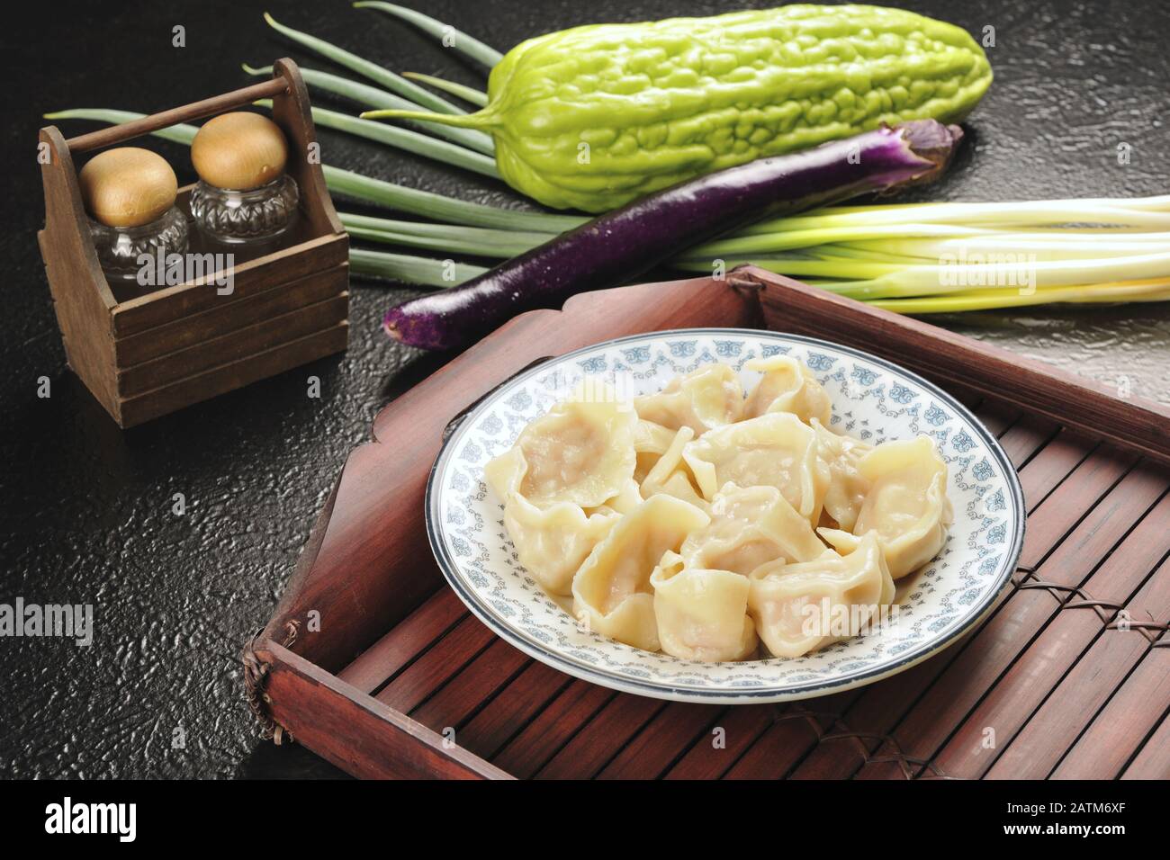 Food portrait of dumplings Stock Photo - Alamy