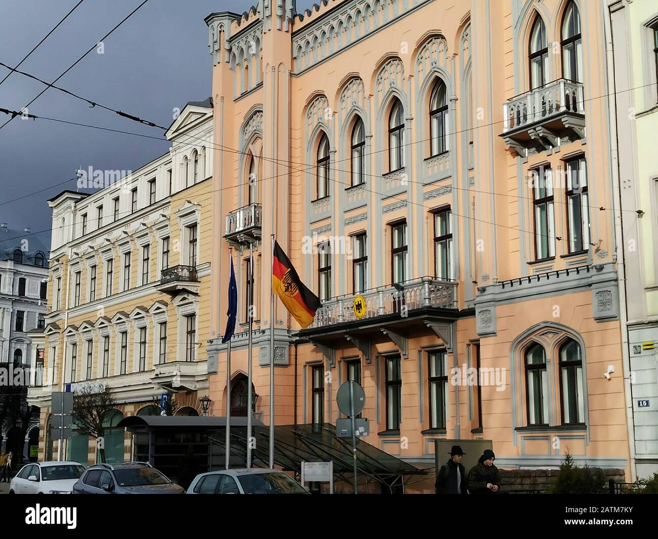 The building of the German Embassy in Riga Stock Photo - Alamy