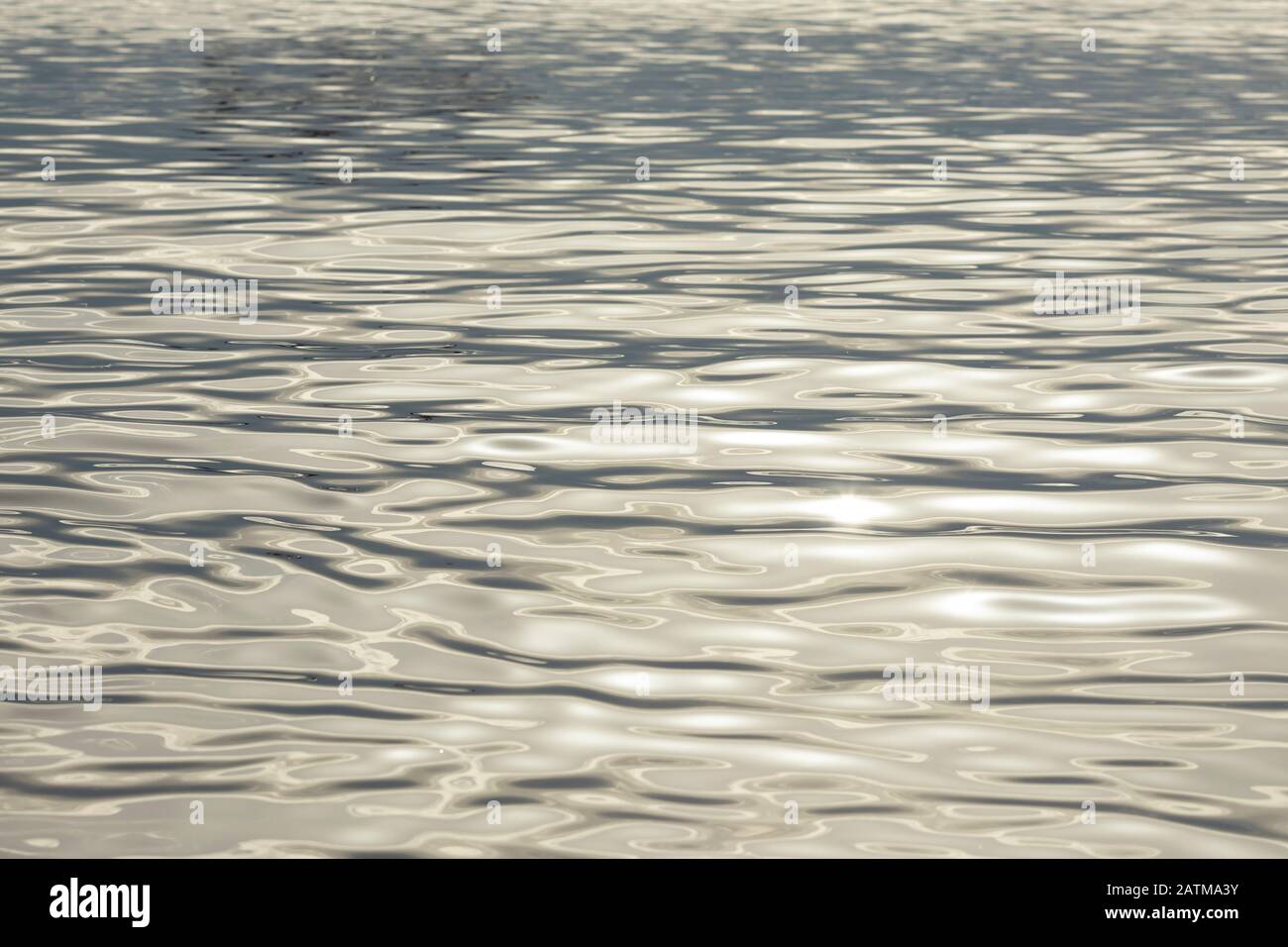 abstract calm ocean water ripples with reflective highlights texture ...
