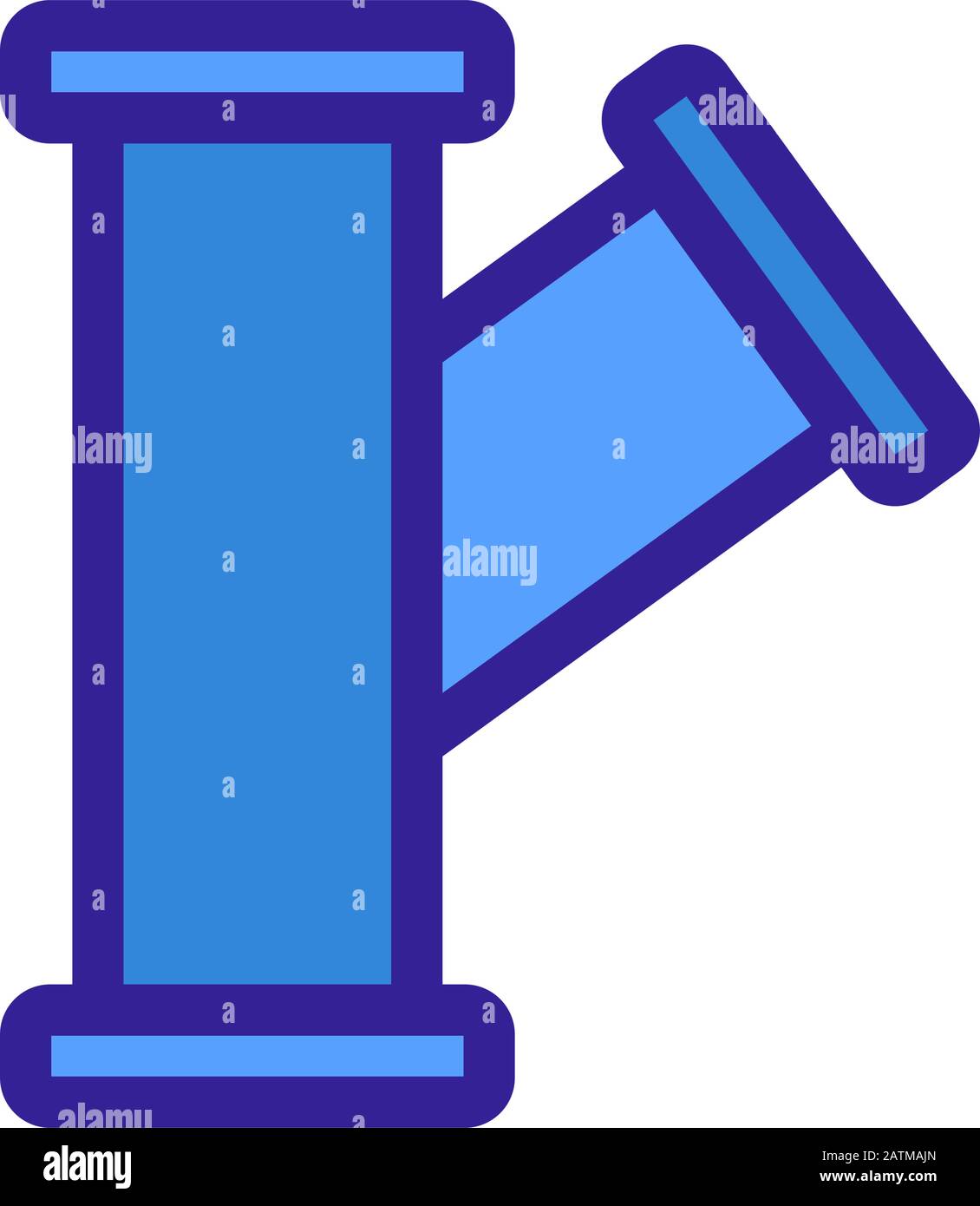 pipe icon vector. Isolated contour symbol illustration Stock Vector ...