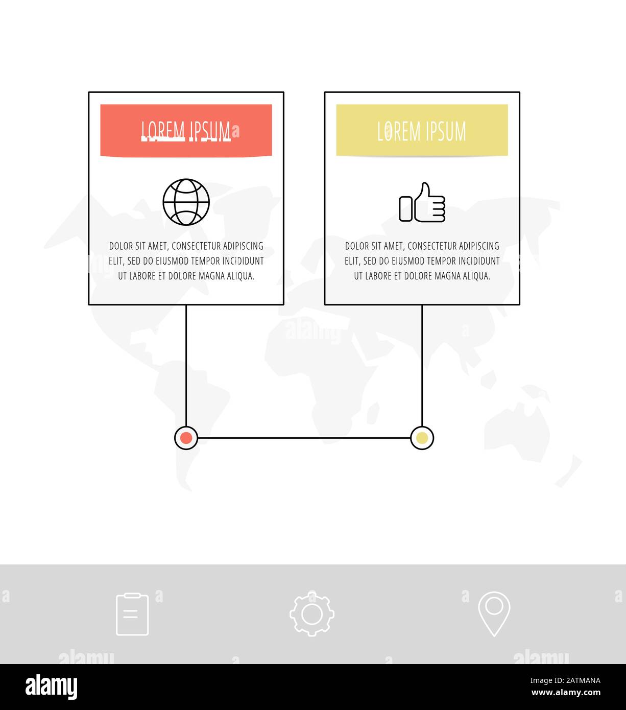 Modern vector infographic template with rectangles. Business banner ...
