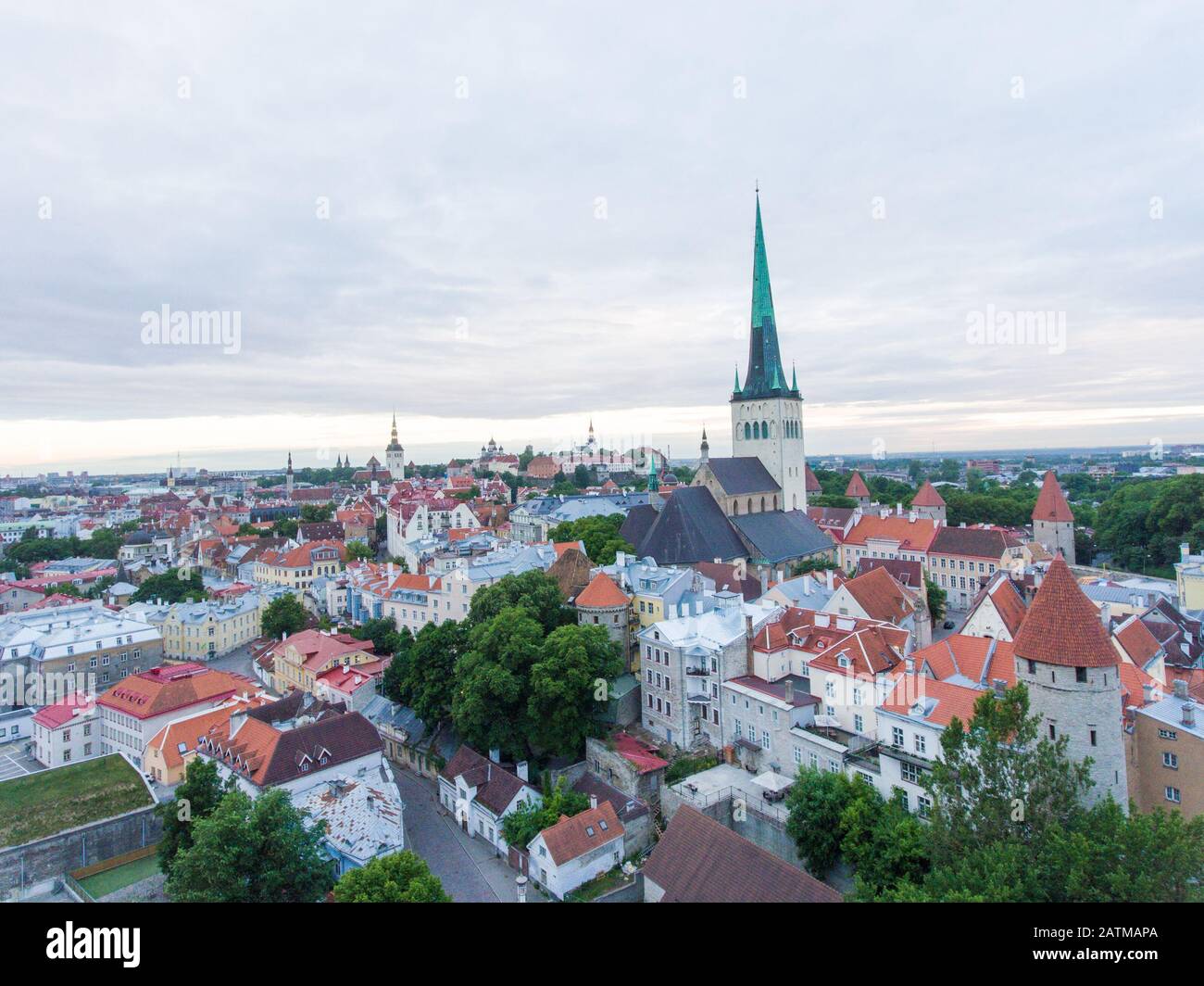 Aerial view of tallinn hi-res stock photography and images - Alamy