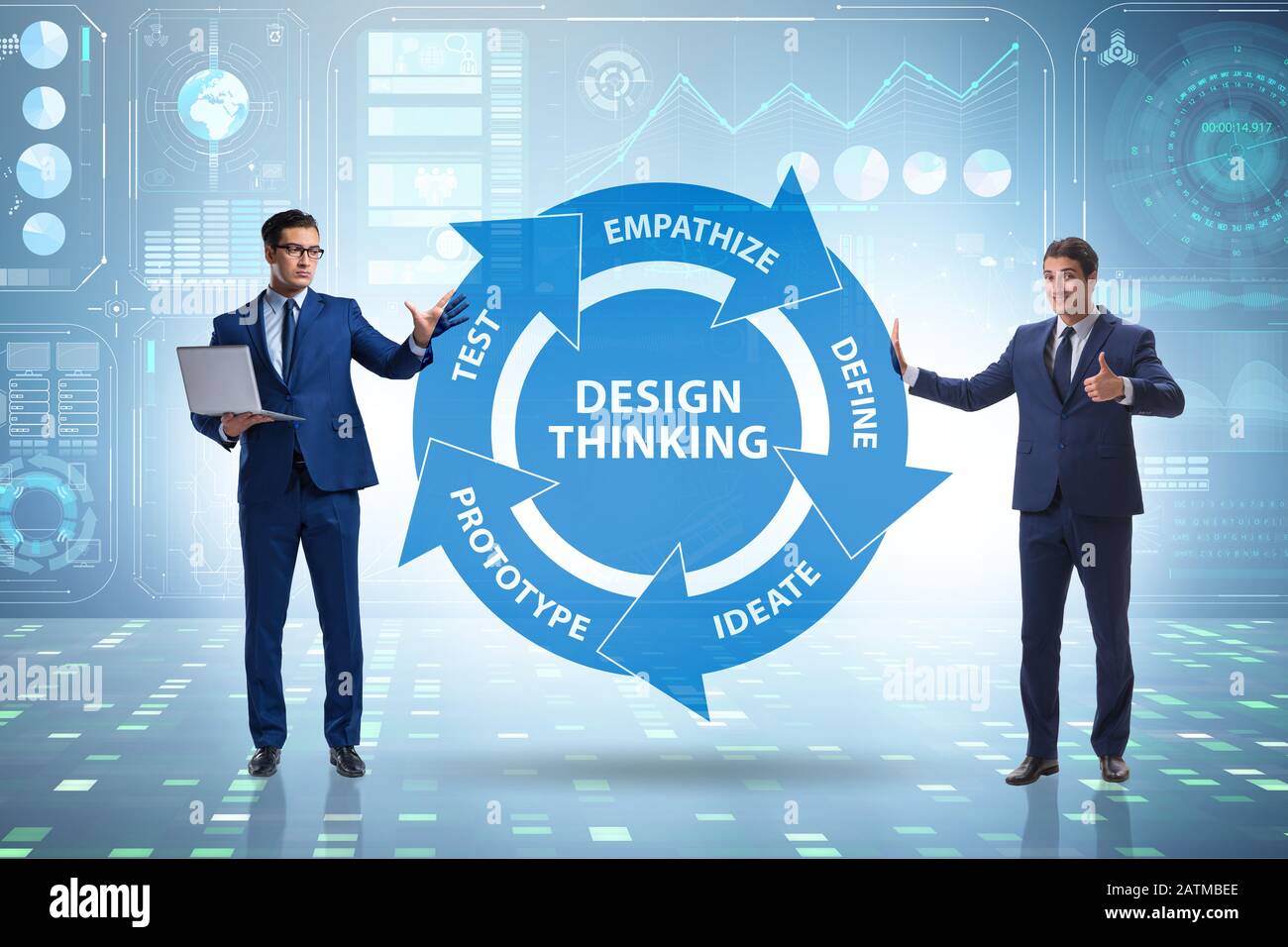 The design thinking concept in software development Stock Photo - Alamy